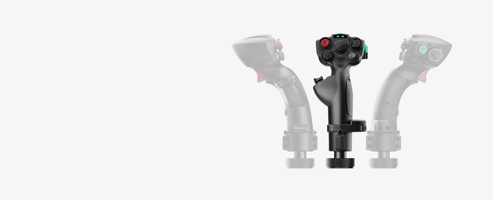 MOZA AB6 Base & MHG Flight Stick - EG Evolved Simulator Rigs