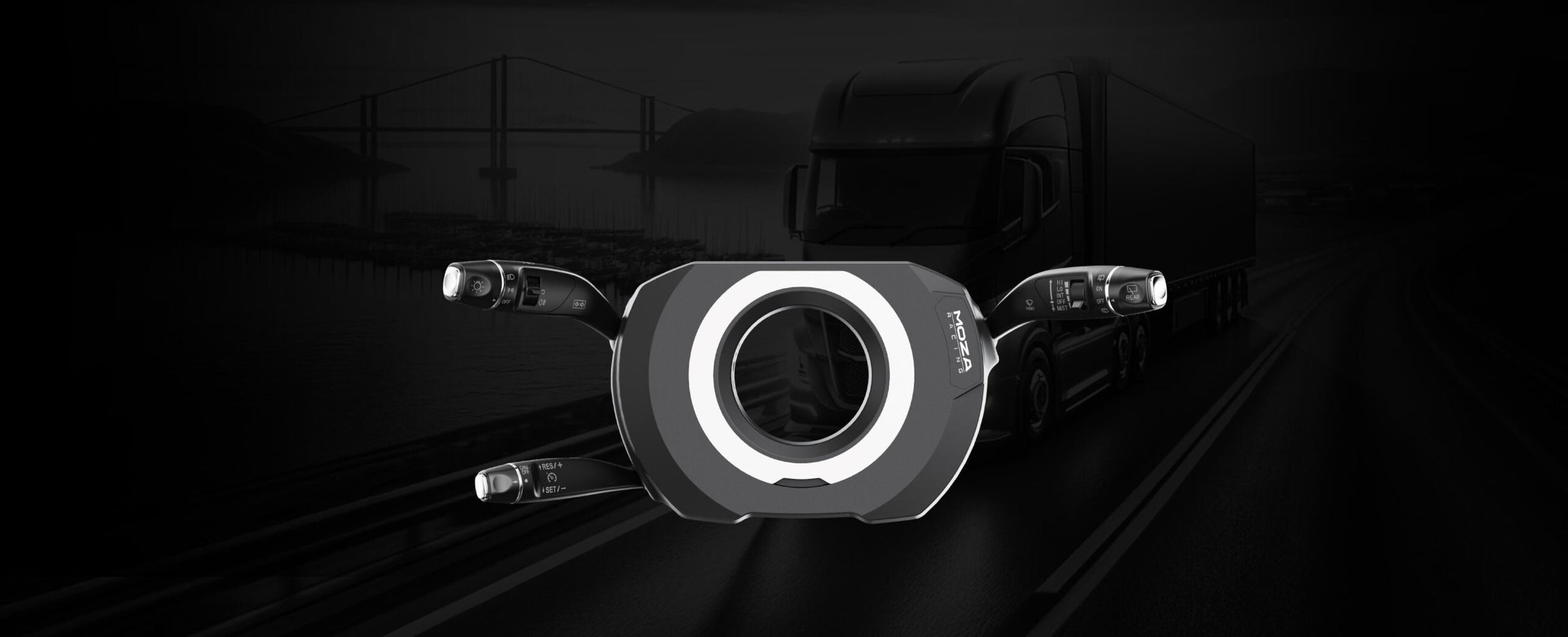 MOZA Multi-Function Stalks - 28 Programmable Switches for Sim Racing ...