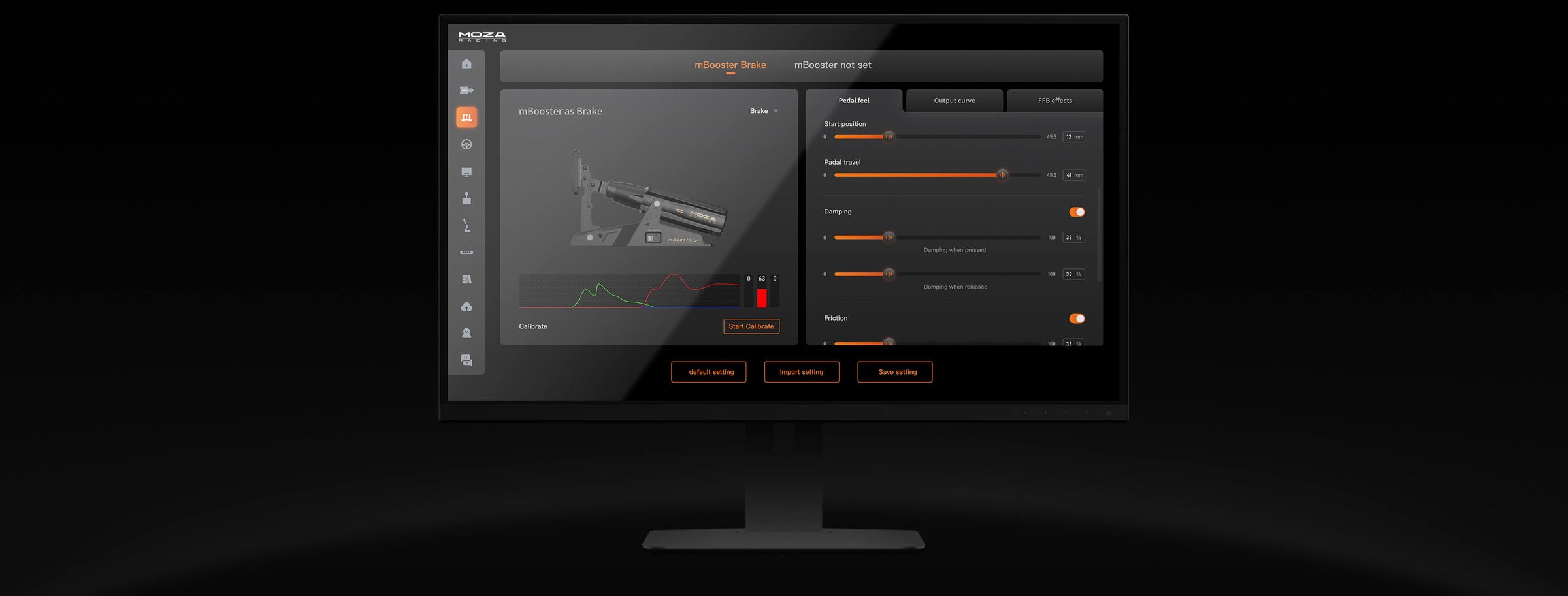 MOZA mBooster Active Pedal – Advanced Force-Feedback Sim Racing Pedal ...