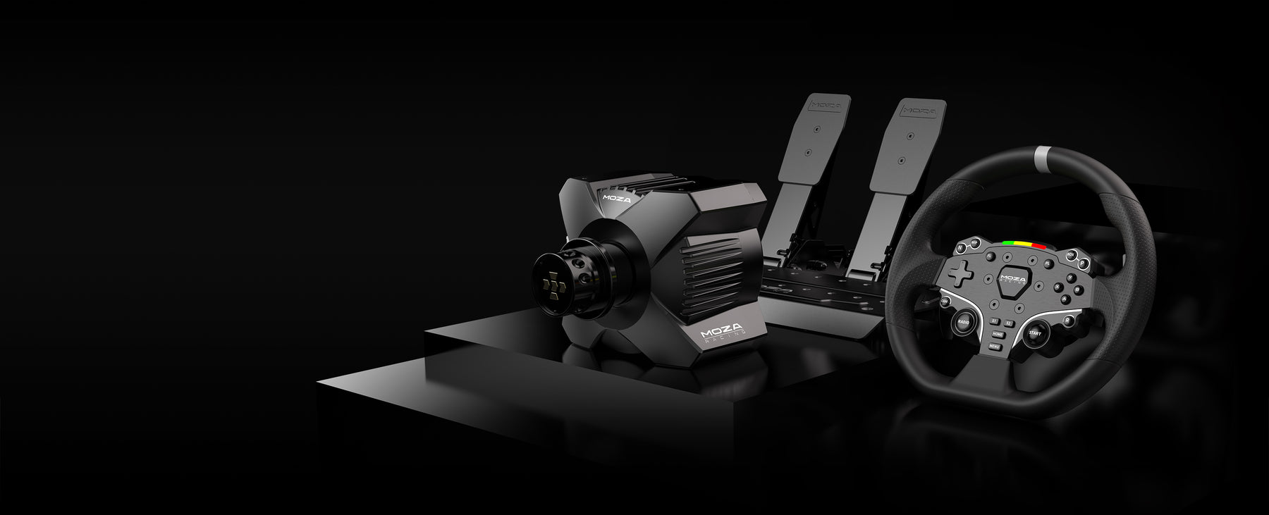 MOZA R3 Racing Wheel & Pedals for PC | 3.9Nm Direct Drive Sim Racing ...